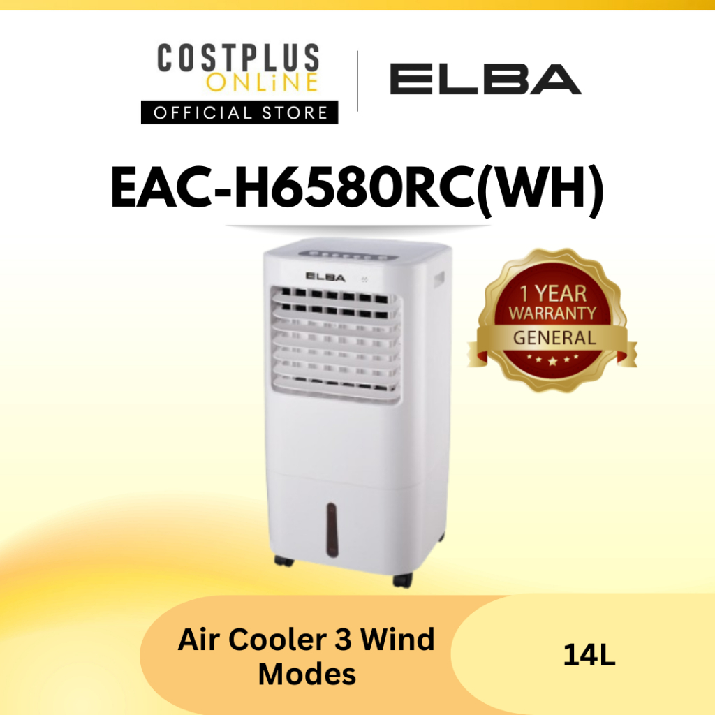 ELBA EAC-H6580RC(WH) 14L - 3 Wind Modes Air Cooler 空气冷却器 | Shopee Malaysia