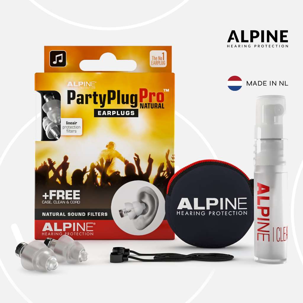 Alpine PartyPlug Pro Earplugs | Reusable Ear Plugs For Concert Anti Noise Hearing Protection ...