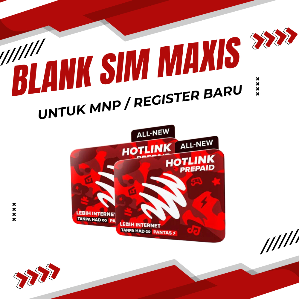 Blank Sim Maxis Hotlink Simcard Kosong Hotlink Prepaid | Shopee Malaysia