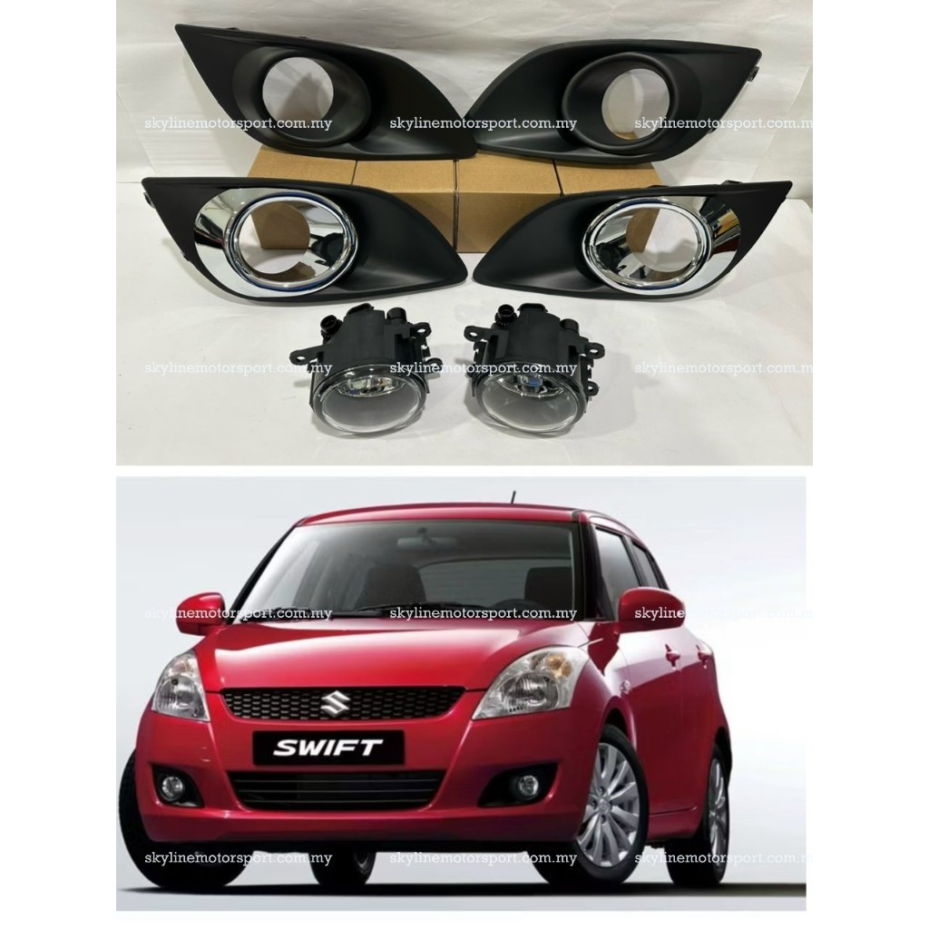 Suzuki Swift Fog Lamp Fog Light Chromed Black Pentair 2011 2012 2013 2014 | Shopee Malaysia