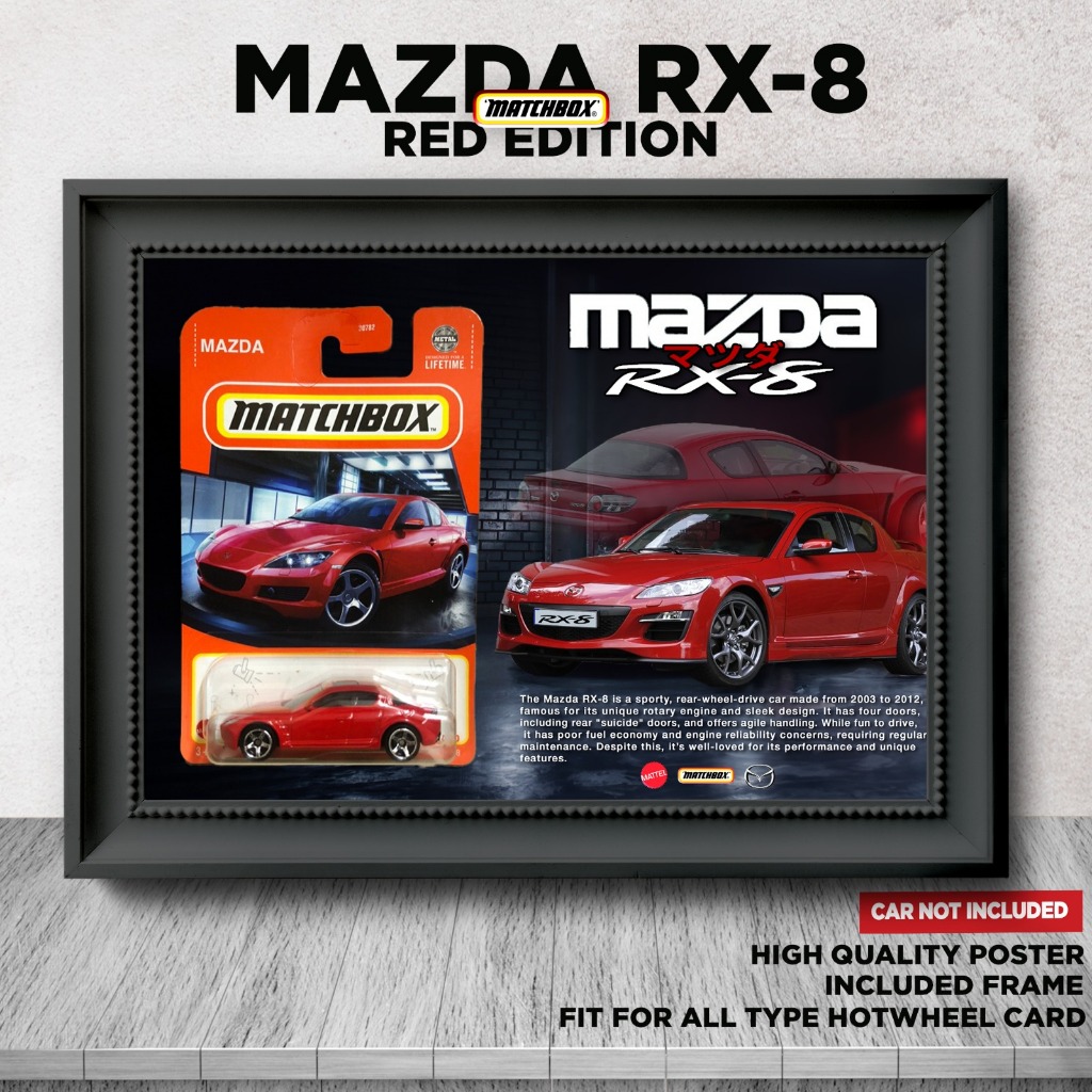 Frame Matchbox Mazda RX-8 Edition Poster | Shopee Malaysia