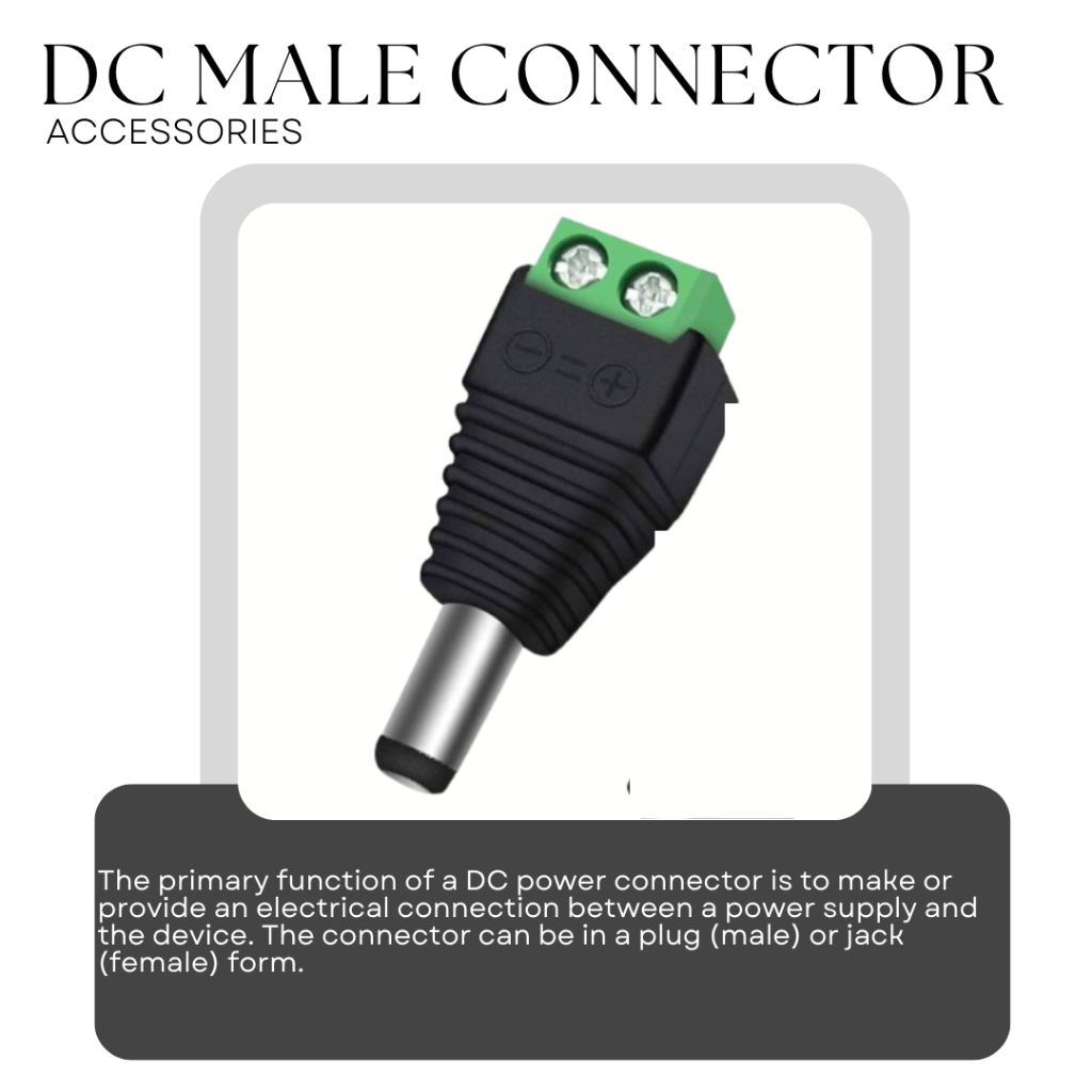 DAHUA Analog Connector DC Jack/DC Power Male Connector Adapter Plug ...