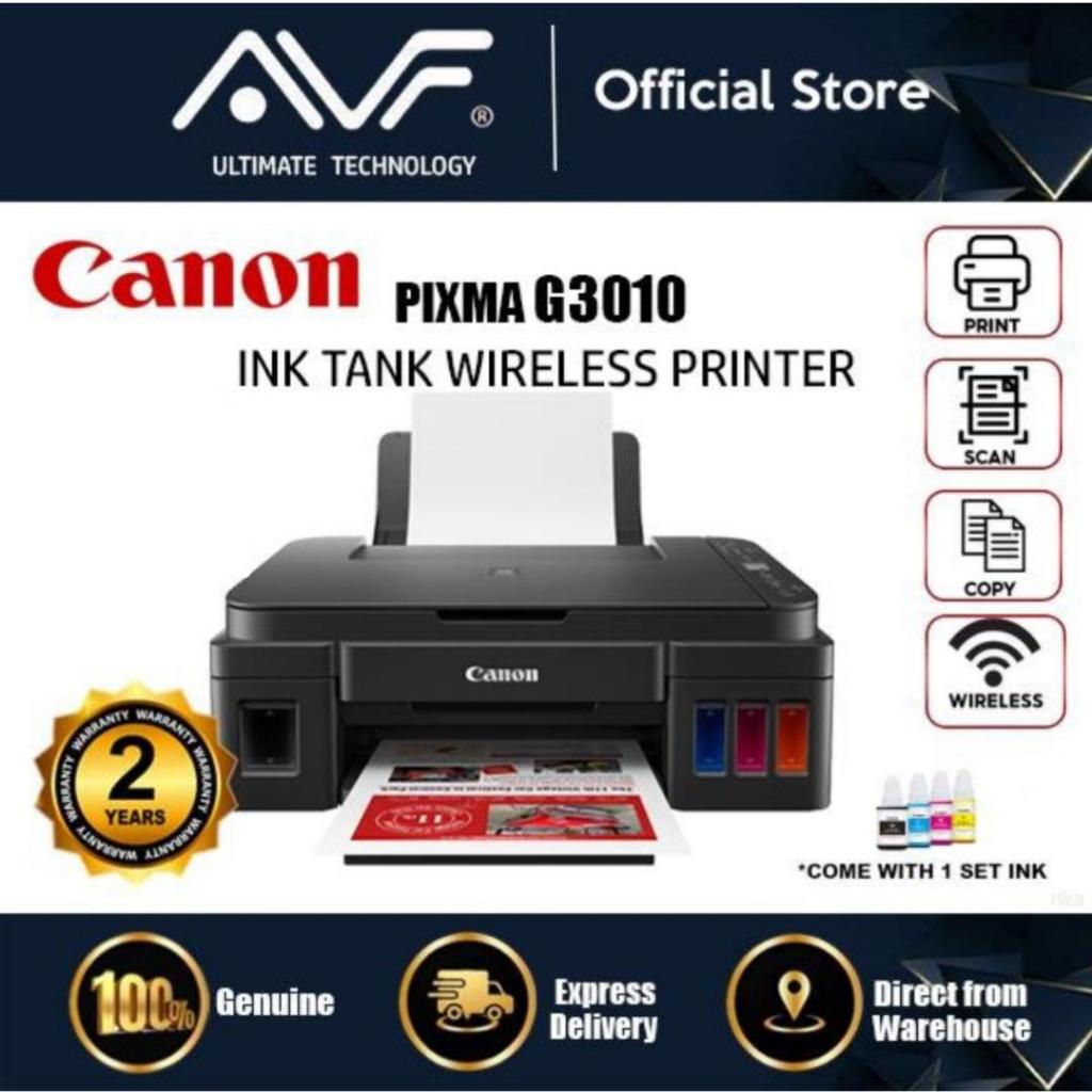 CANON PIXMA G3010 REFILLABLE INK TANK ALL IN ONE PRINTER WIRELESS COLOR PRINTER | Shopee Malaysia
