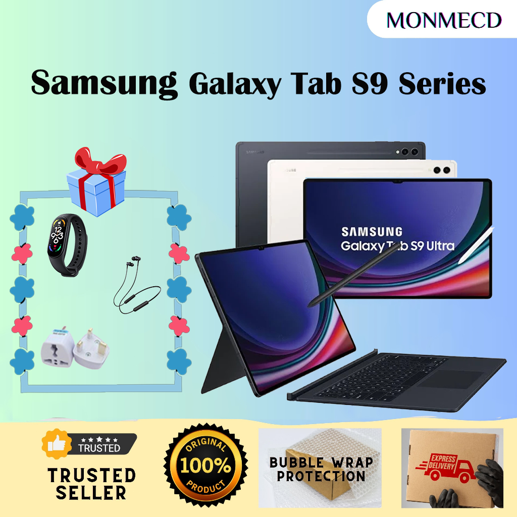 【S9 256 IN STOCK】SAMSUNG Galaxy Tab S9 / S9 + / S9 Ultra/S9 Ultra 5g WiFi Tablet SM-X910 (12GB ...