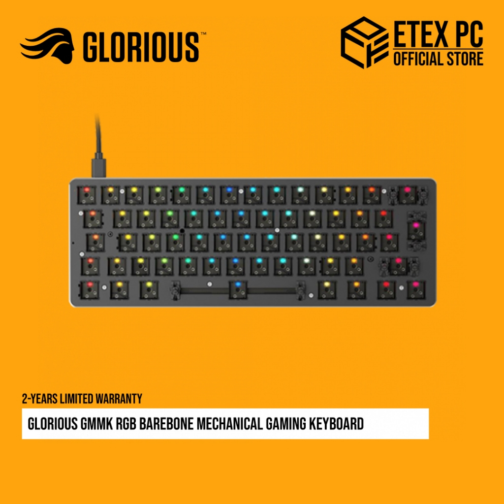 Glorious GMMK RGB Barebone Mechanical Gaming Keyboard ( TKL / Full Size ...
