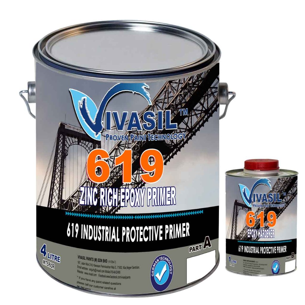 5 Liter Vivasil 619 Zinc Rich Epoxy Primer Pelindung Terhadap Karat ...