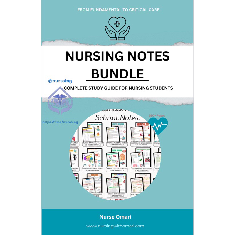 NURSING NOTES BUNDLE (196 page) | Shopee Malaysia