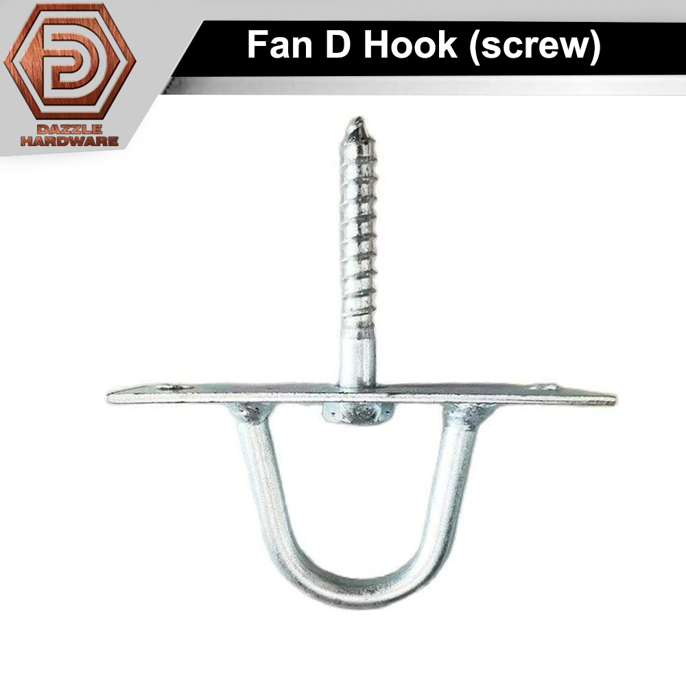 Fan D Hook with screw type fan hook besi cakur kipas siling besi ...