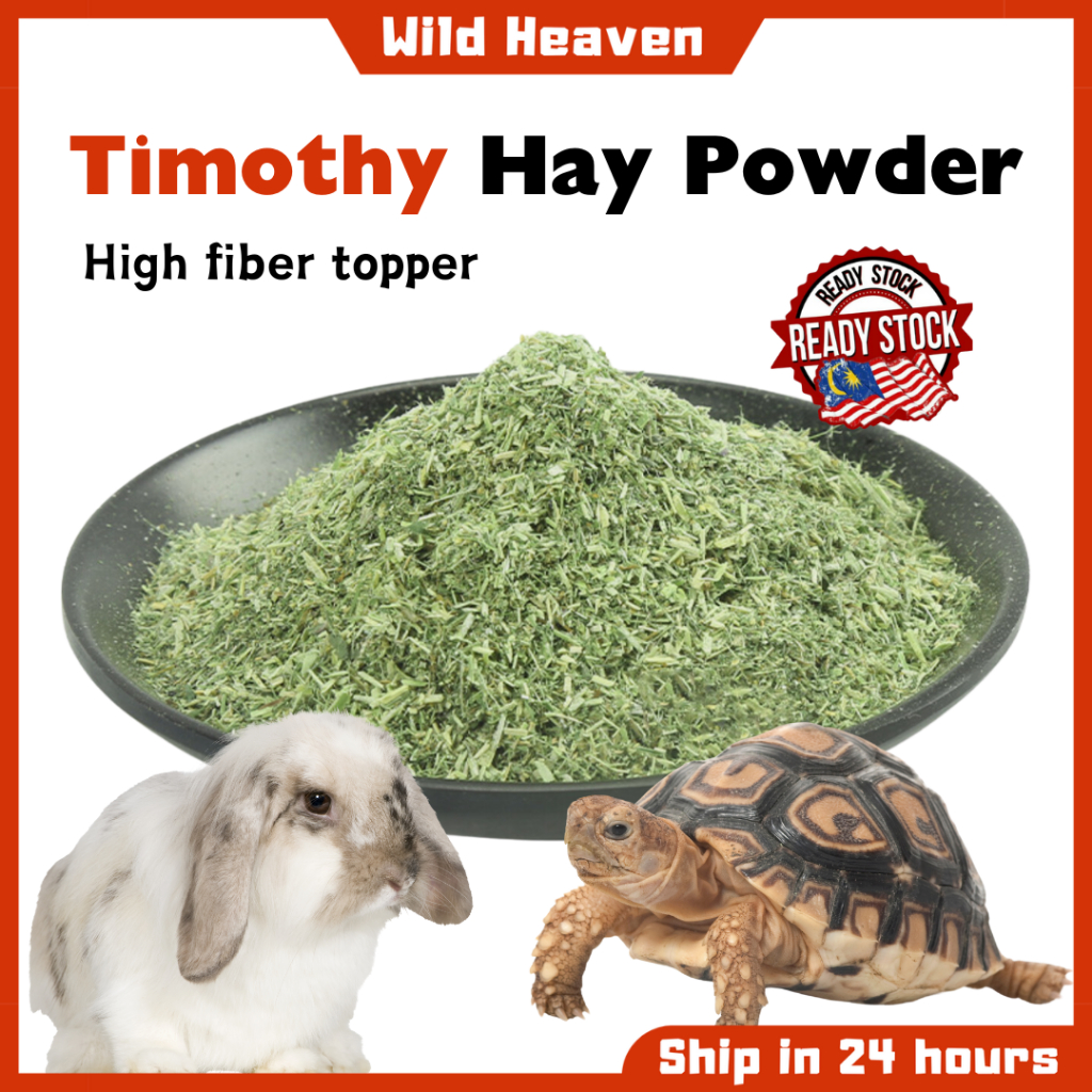Tortoise Hay Grass Powder Rabbit High Fiber Topper Pure Timothy Feed ...