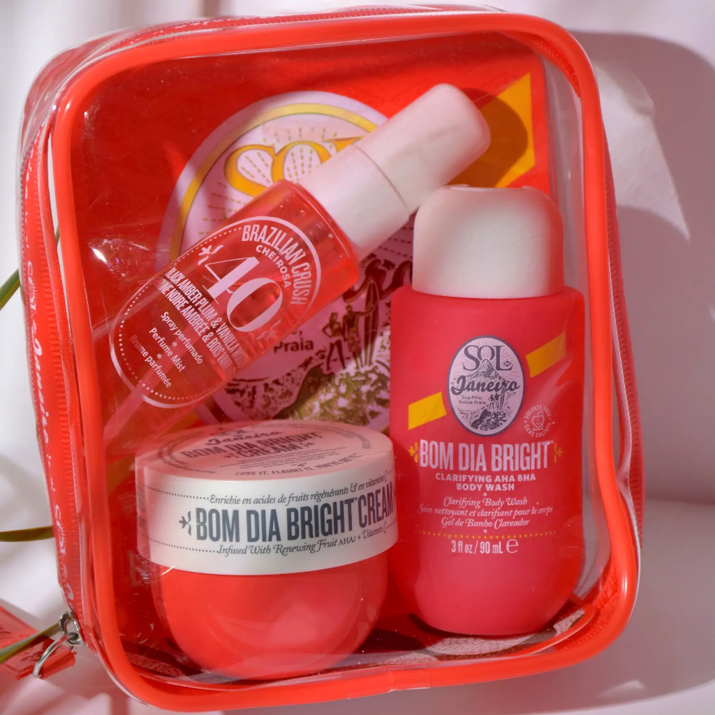 Sol de Janeiro Bom Dia Bright Jet Set Travel Kit Gift Pouch Clarifying ...