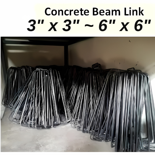 Concrete Beam Link 3"x3"~6"x6" (4.8mm) Besi Link Concrete Besi Ring ...