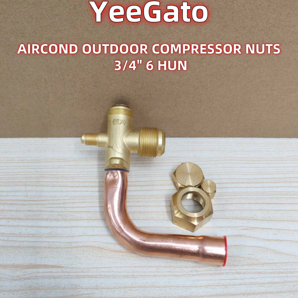 [3/4“] (6HUN)AIRCOND OUTDOOR SERVICE VALVE ALANKI NUTS ( 19.05MM ...