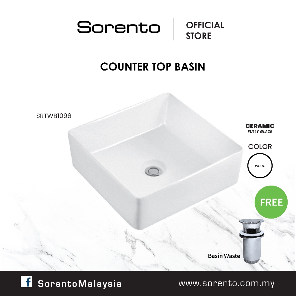 SORENTO Counter Top Basin Ceramic Material wash basin /basin tandas ...