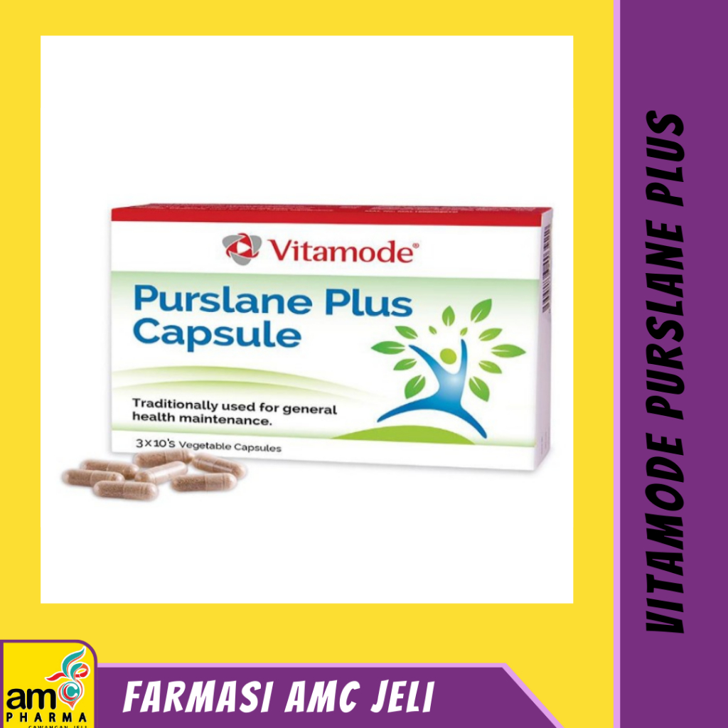 VITAMODE PURSLANE PLUS CAPSULE 10'S/30'S - Diabetik(kencing Manis) EXP ...