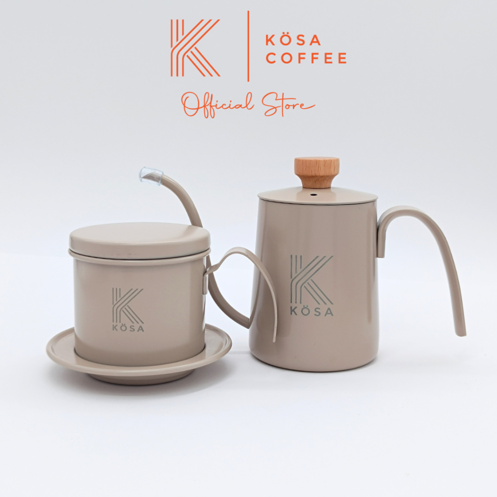 [READY STOCK] KOSA Vietnamese Drip Coffee Gooseneck Kettle Set | Shopee ...