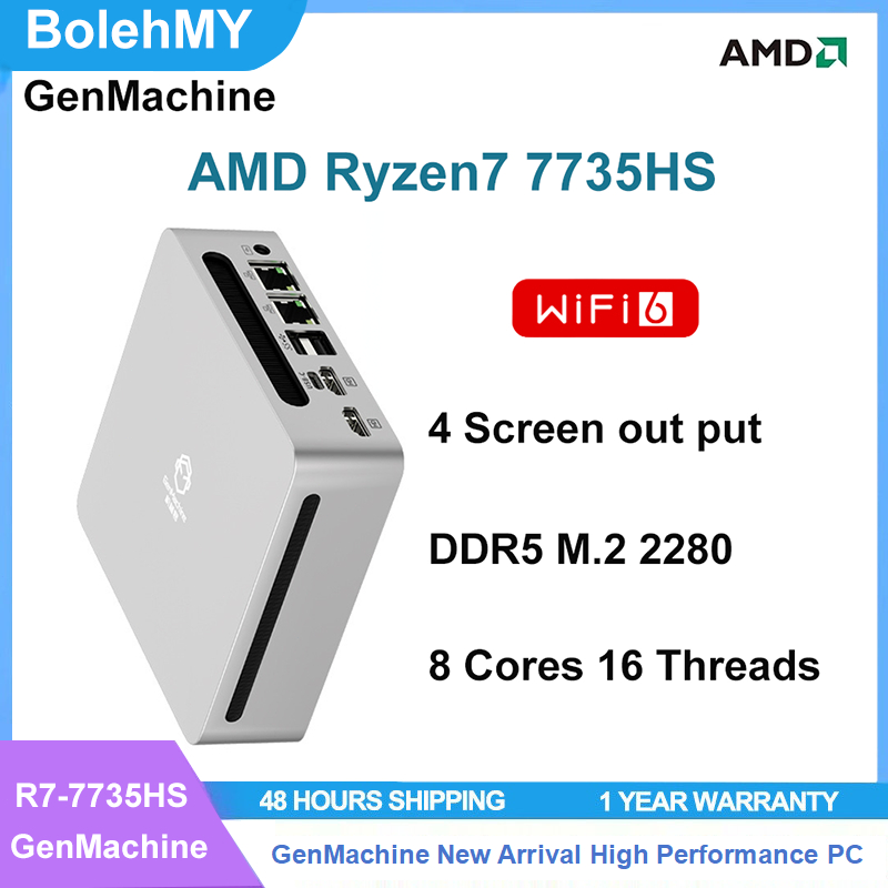 GenMachine Yi7000 AMD Ryzen7 7735HS Win11 2024 New Arrvial High Performance MINI PC | Shopee ...