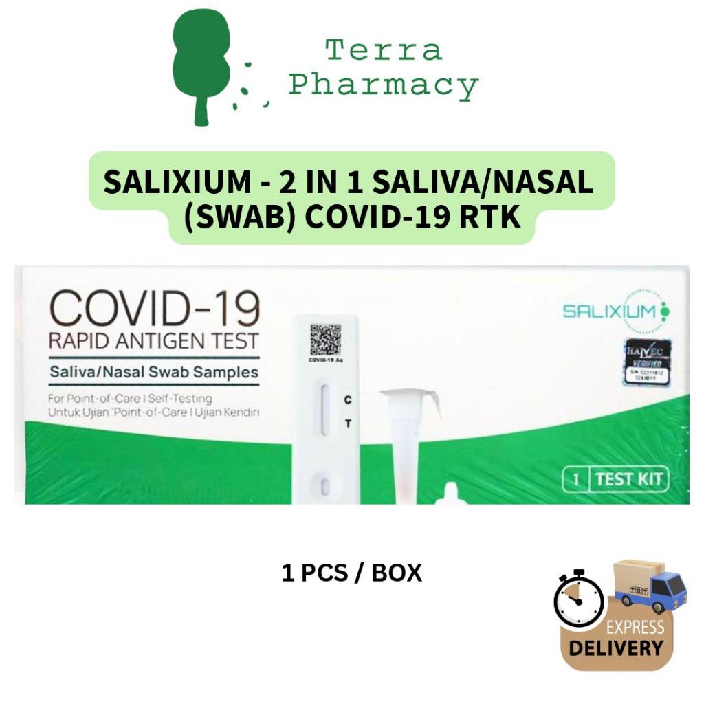 [ EXP : 1/2027] SALIXIUM Covid Self Test Kit - 1's/BOX Saliva & Nasal ...