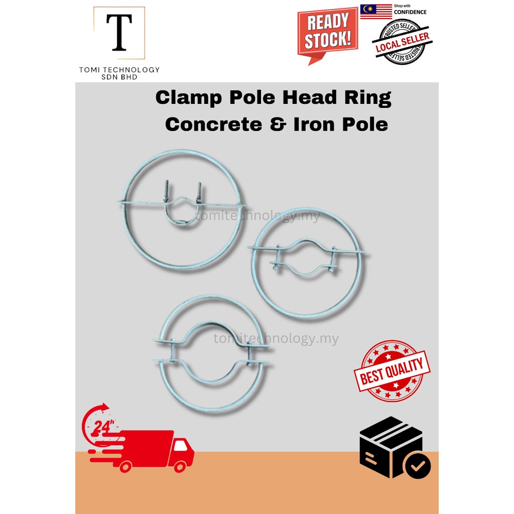 Clamp Pole- Head Ring Pole Concrete 9M | Shopee Malaysia