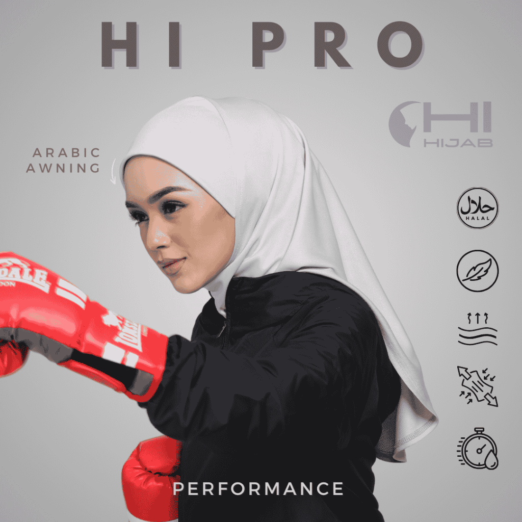 HiHijab- HiPro Arabic Awning Instant Tudung Sukan Jersey Sport Hijab Microfiber Hijab | Shopee ...
