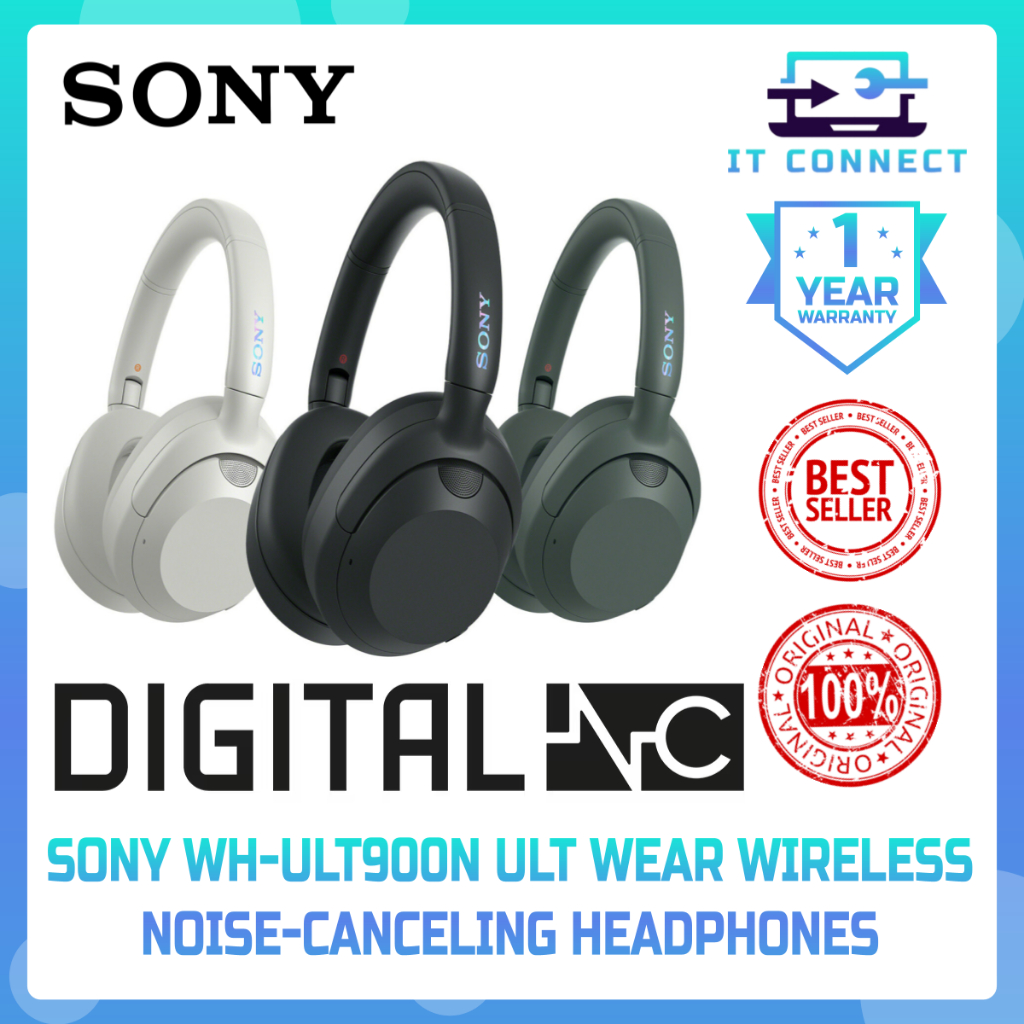Sony WH-ULT900N ULT Wear Wireless Noise Cancelling Headphones 1 Year Sony Warranty (Ready Stock ...