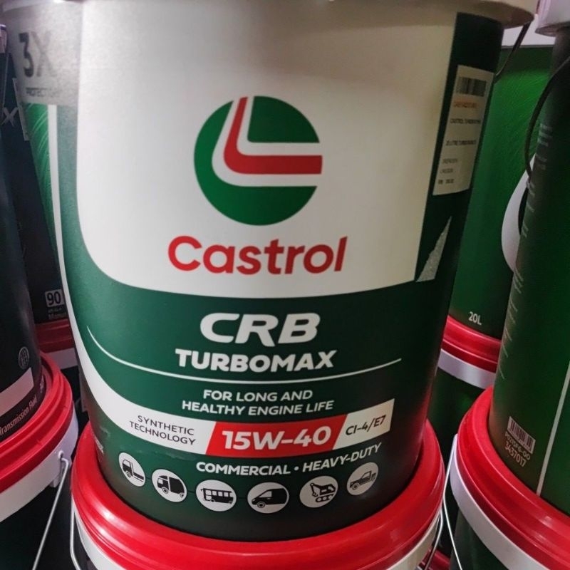 CASTROL (NEW 20L) CRB turbomax 15W-40 for diesel engine oil 100 ...