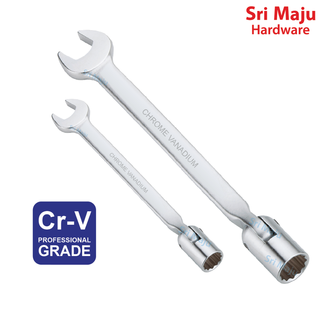 MAJU Quality Cr-V Single Socket Wrench Spanner Spannar Matte Surface ...