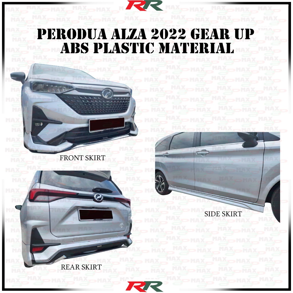 Perodua Alza (2022) Gear Up GU Style Front Rear Side Set Skirt Skirting ...