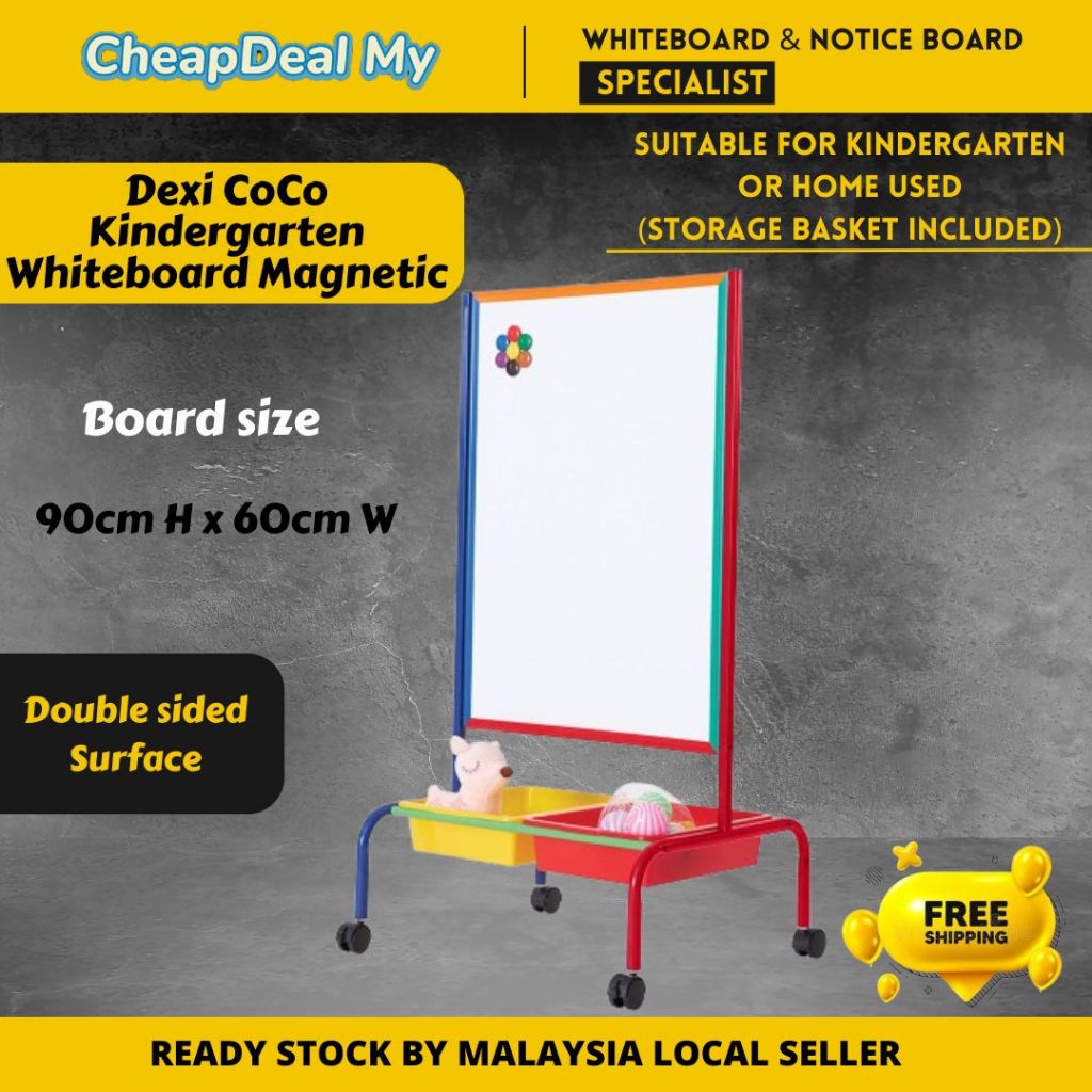 Papan putih tadika /Kindergarten whiteboard / Kid Whiteboard / Double ...
