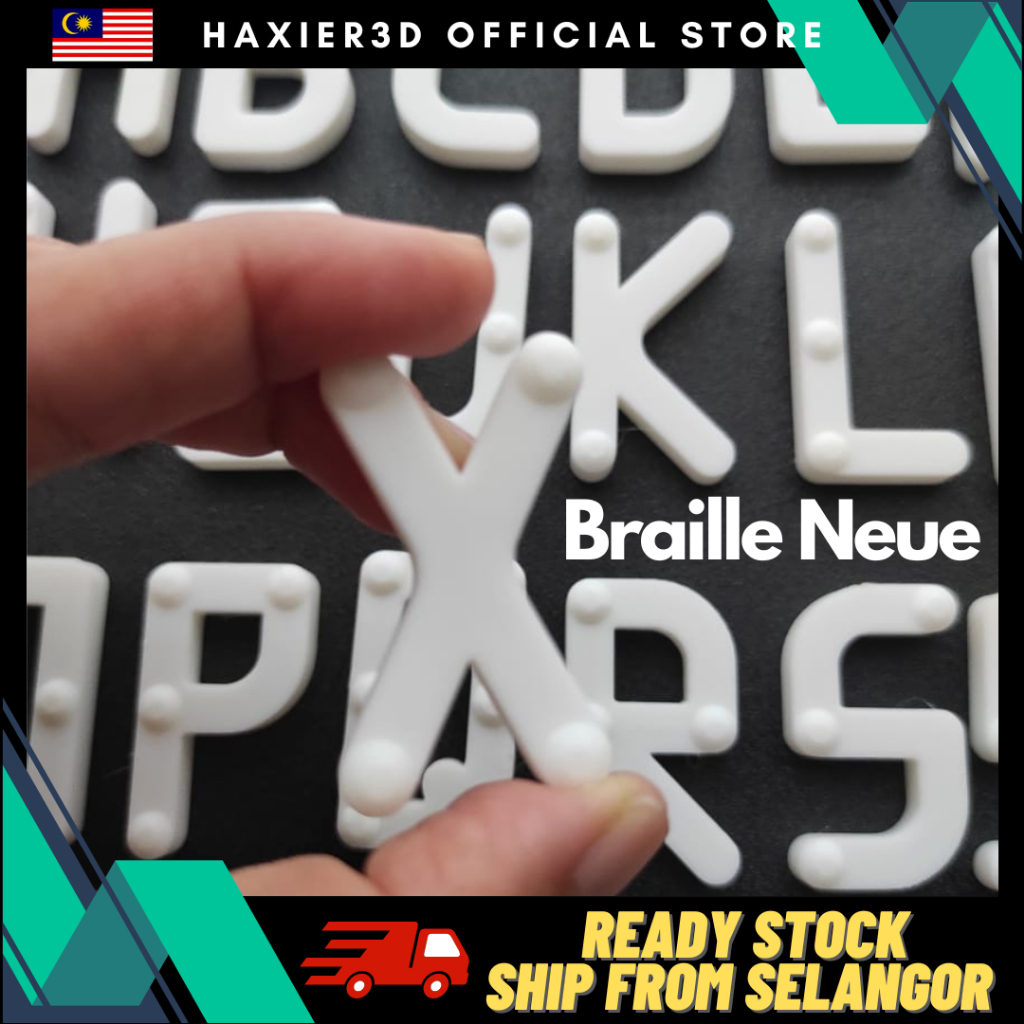 Braille Neue ABC and Number for Teaching and Learning Braille For ...