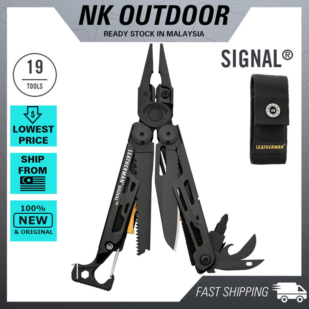 Leatherman Signal Multitool (Black) | Shopee Malaysia