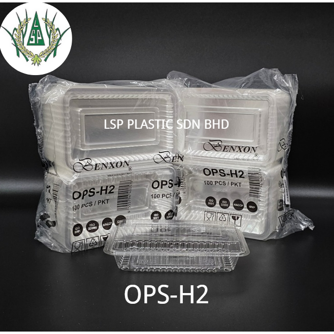 BENXON OPS-H2 / H2-L Clear Plastic Tray / Bekas Kuih H2/H2-L(100pcs ...