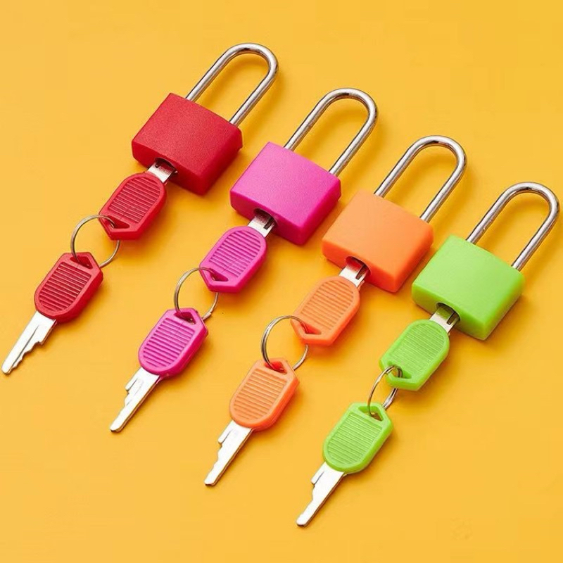 MILANDO Mini Stainless Steel Padlock Travel Suitcase Diary Lock with 2 ...