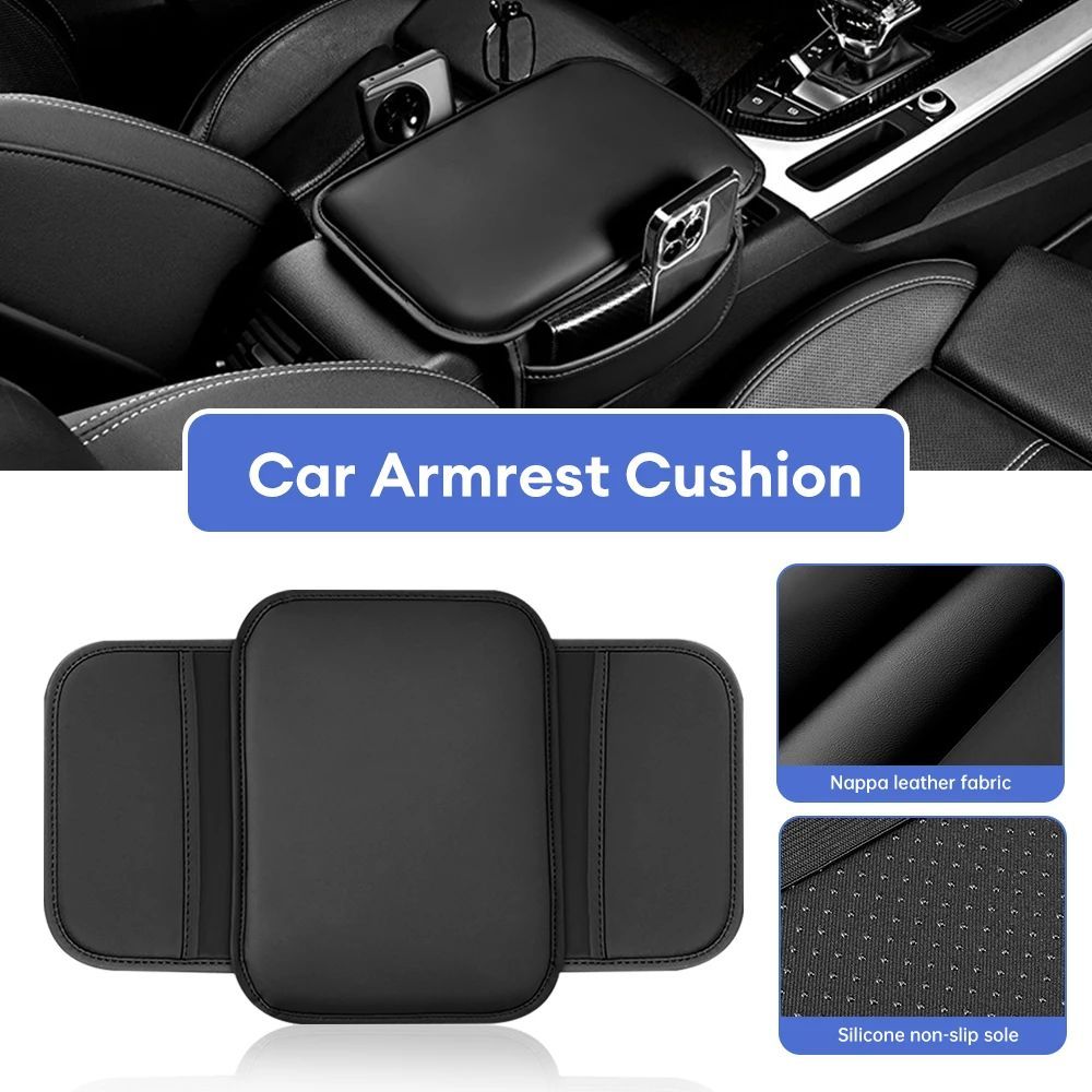 Car Arm Rest Box Expander Cushion Thicken Luxury Center Console Storage ...