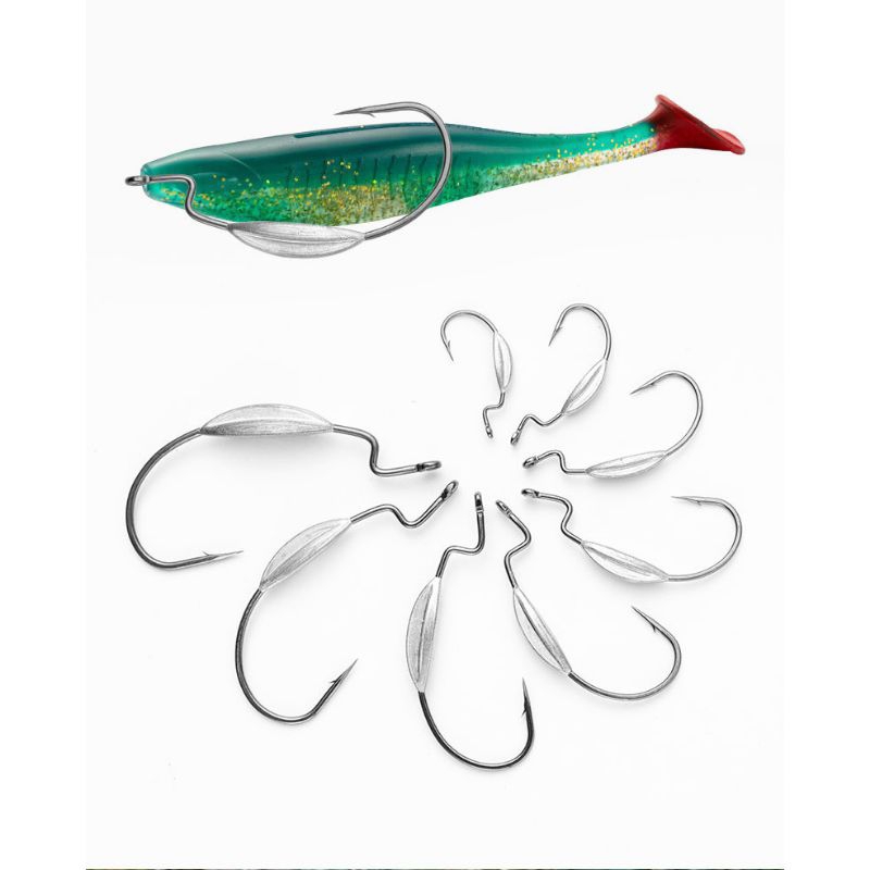 SOFT PLASTIC HOOK WEEDLESS HOOK JIGHEAD READY STOK MALAYSIA | Shopee ...