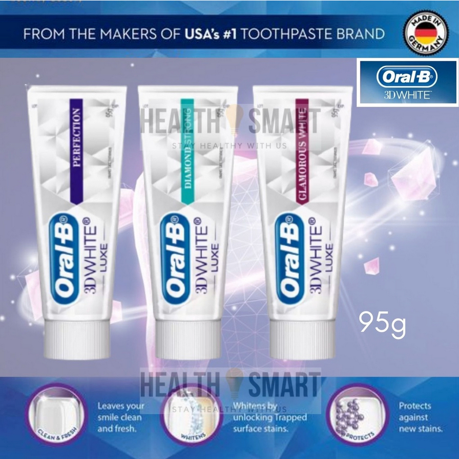 Oral-B 3D WHITE Luxe Diamond Strong/ Glamorous White/ Perfection ...