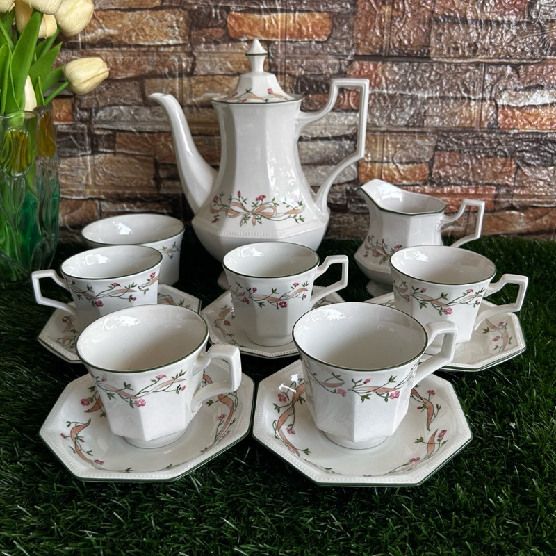 ‼️MARKED DOWN SALE‼️USED VINTAGE JOHNSON BROTHERS ETERNAL BEAU COFFEE ...
