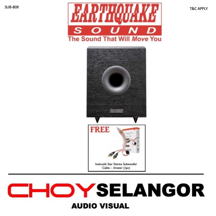 Earthquake SUB-80X 8″ Powered Subwoofer | Shopee Malaysia