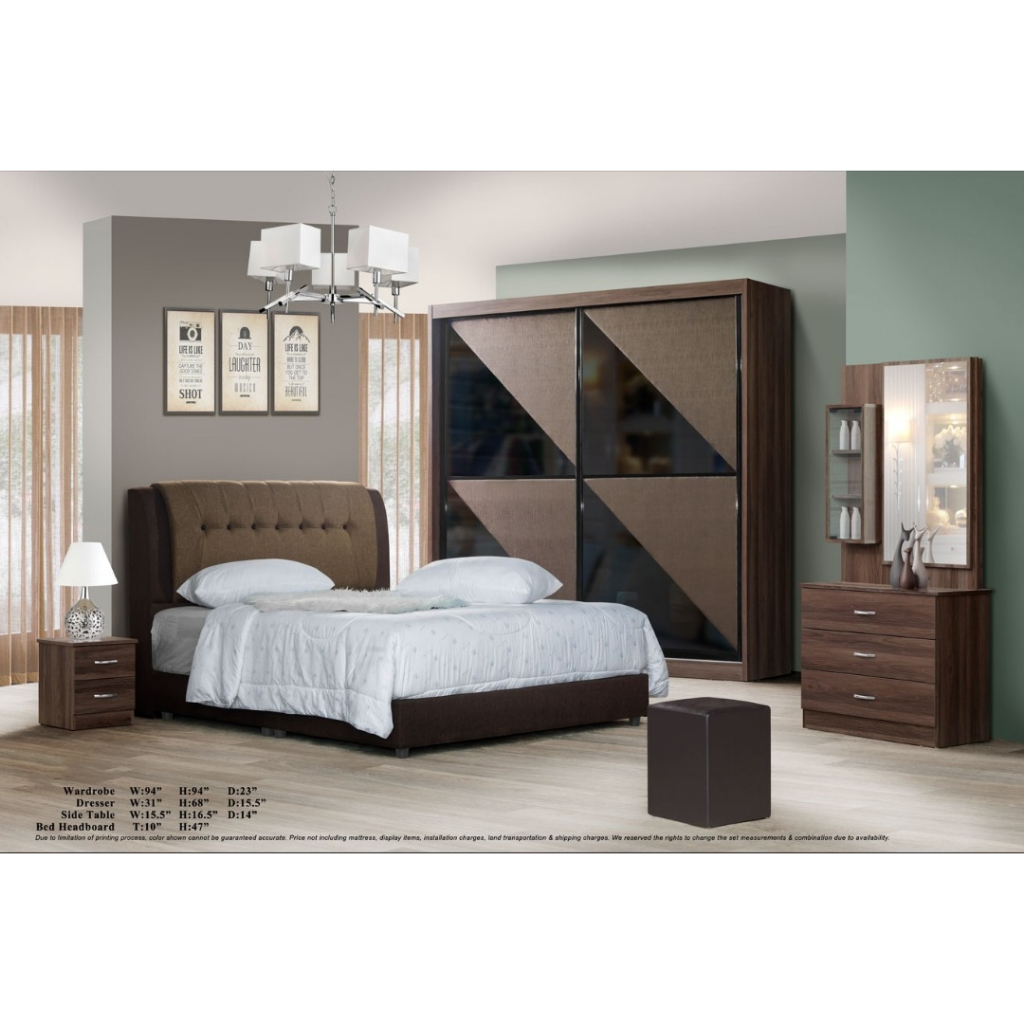 【Bedroom Set ( 8' x 8' ) - Vol. 1】 LF9001 - LF9009 Wardrobe / Dresser ...