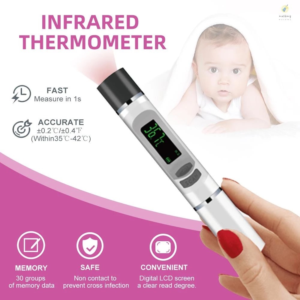 Mini Portable Non-Contact Infrared Thermometer 3 Temperature Modes Body ...