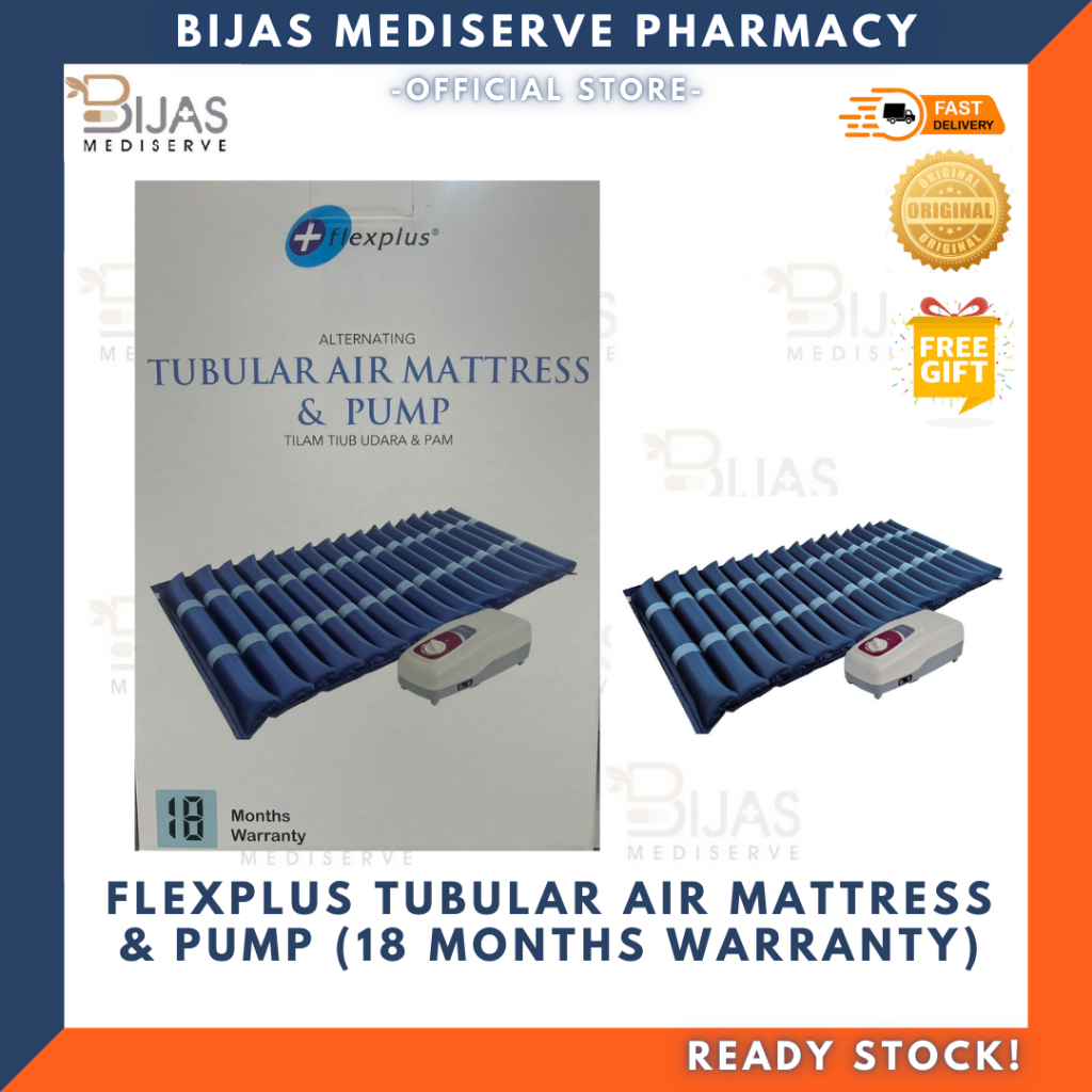 FLEXPLUS TUBULAR AIR MATTRESS & PUMP (18 MONTHS WARRANTY) | Shopee Malaysia