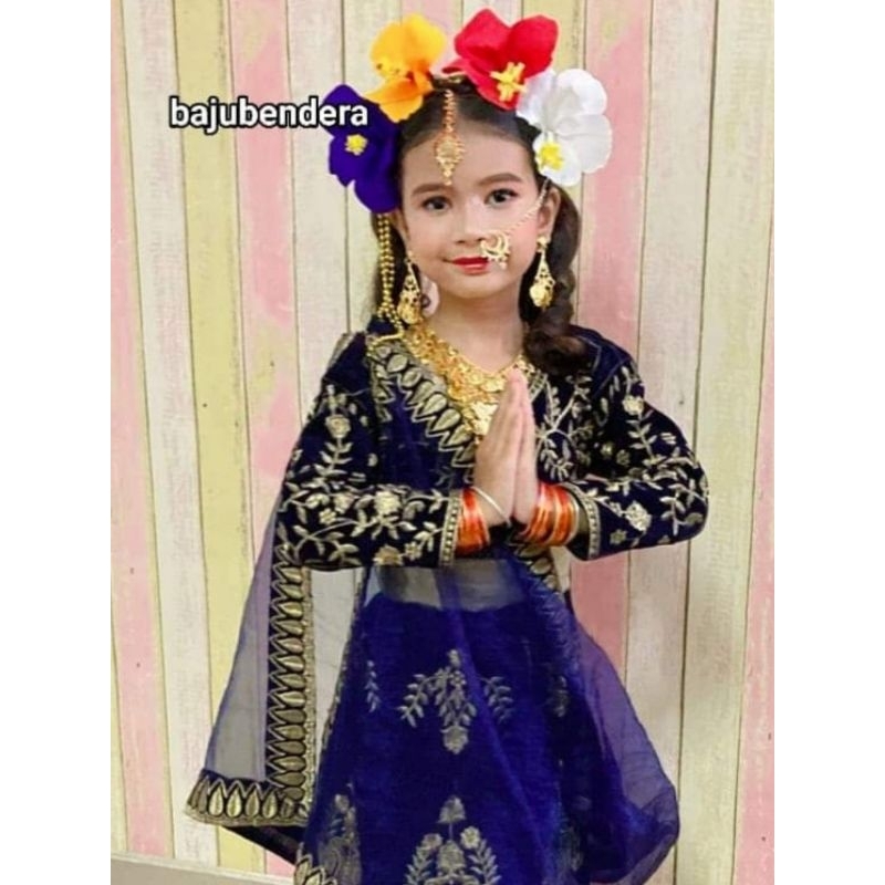 SANGGUL BUNGA RAYA WARNA BENDERA MERDEKA | Shopee Malaysia