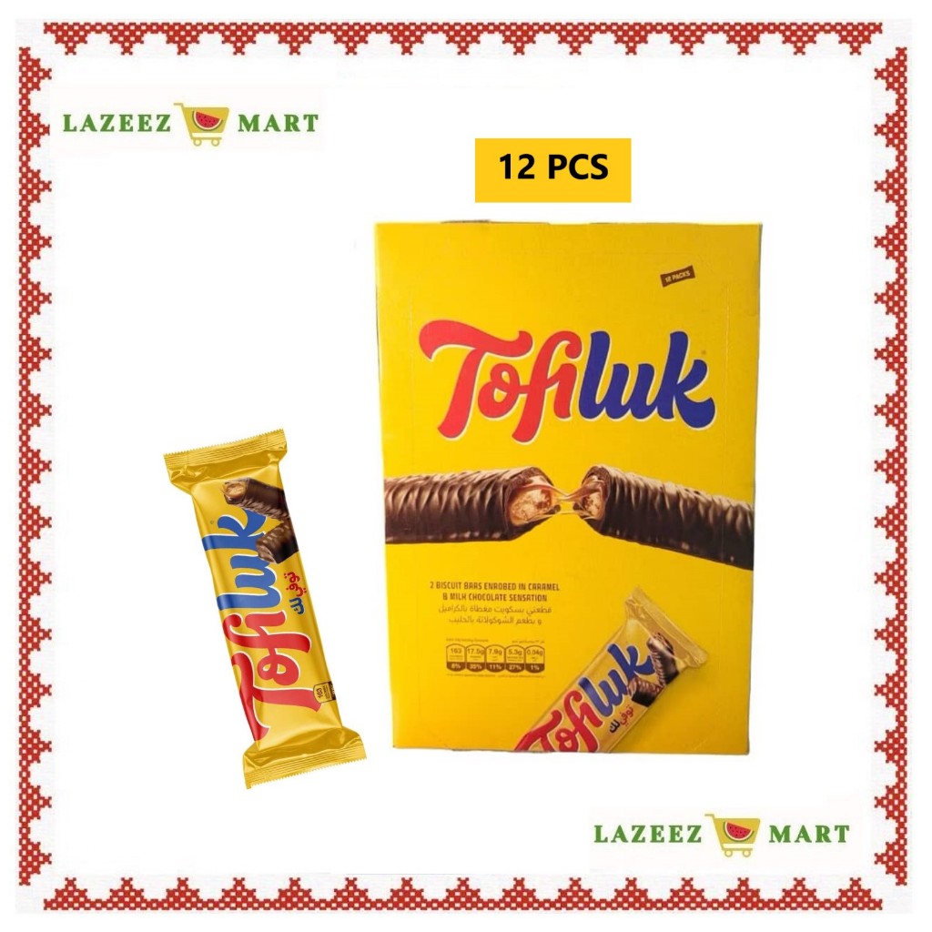 Double Bar Tofiluk Caramel Crunch Chocolate (1 box=12 Packs) | Shopee ...