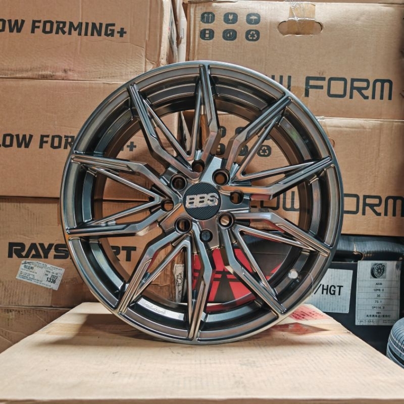 New Sport Rim 16inch BBS 16X7JJ 8H100/114.3 Hyper Black | Shopee Malaysia