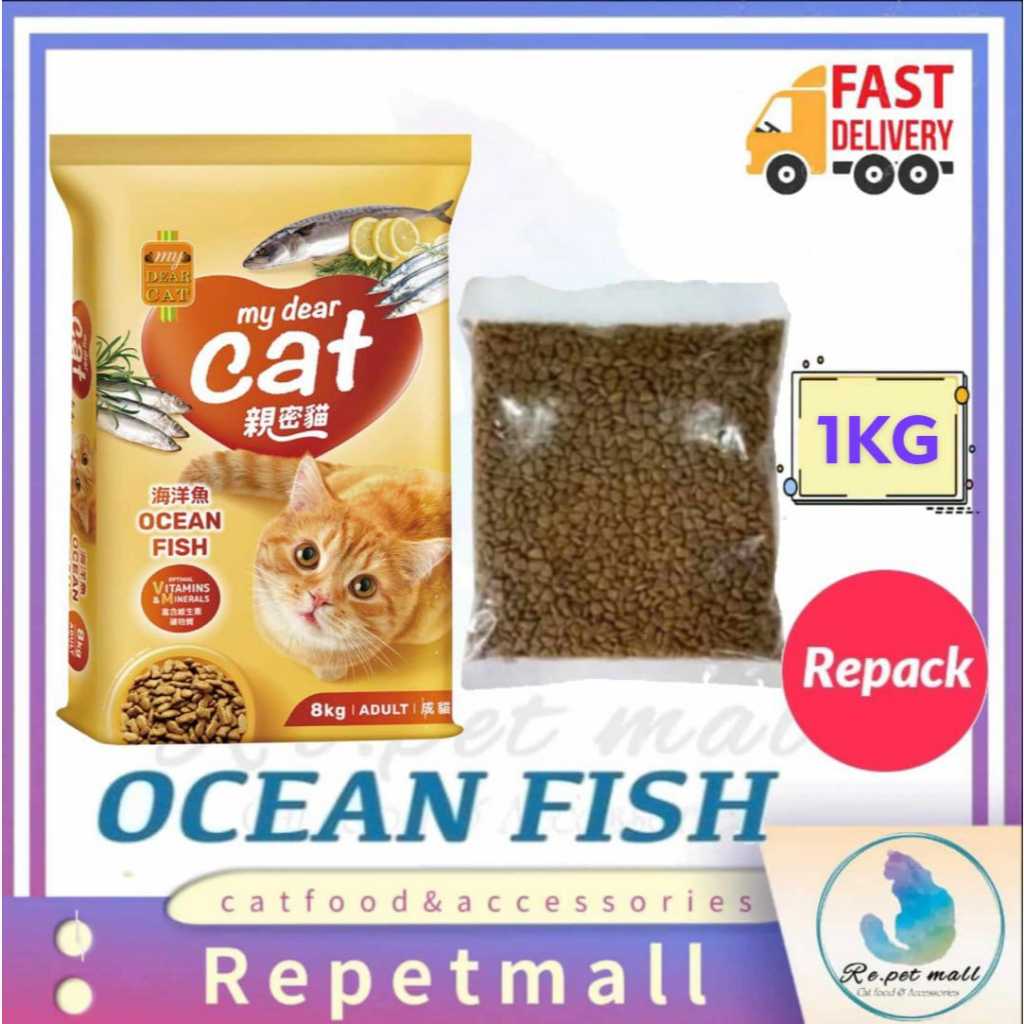 My Dear Cat 1KG Repack (Ocean Fish Flavor) Cat Dry Food / Makanan ...