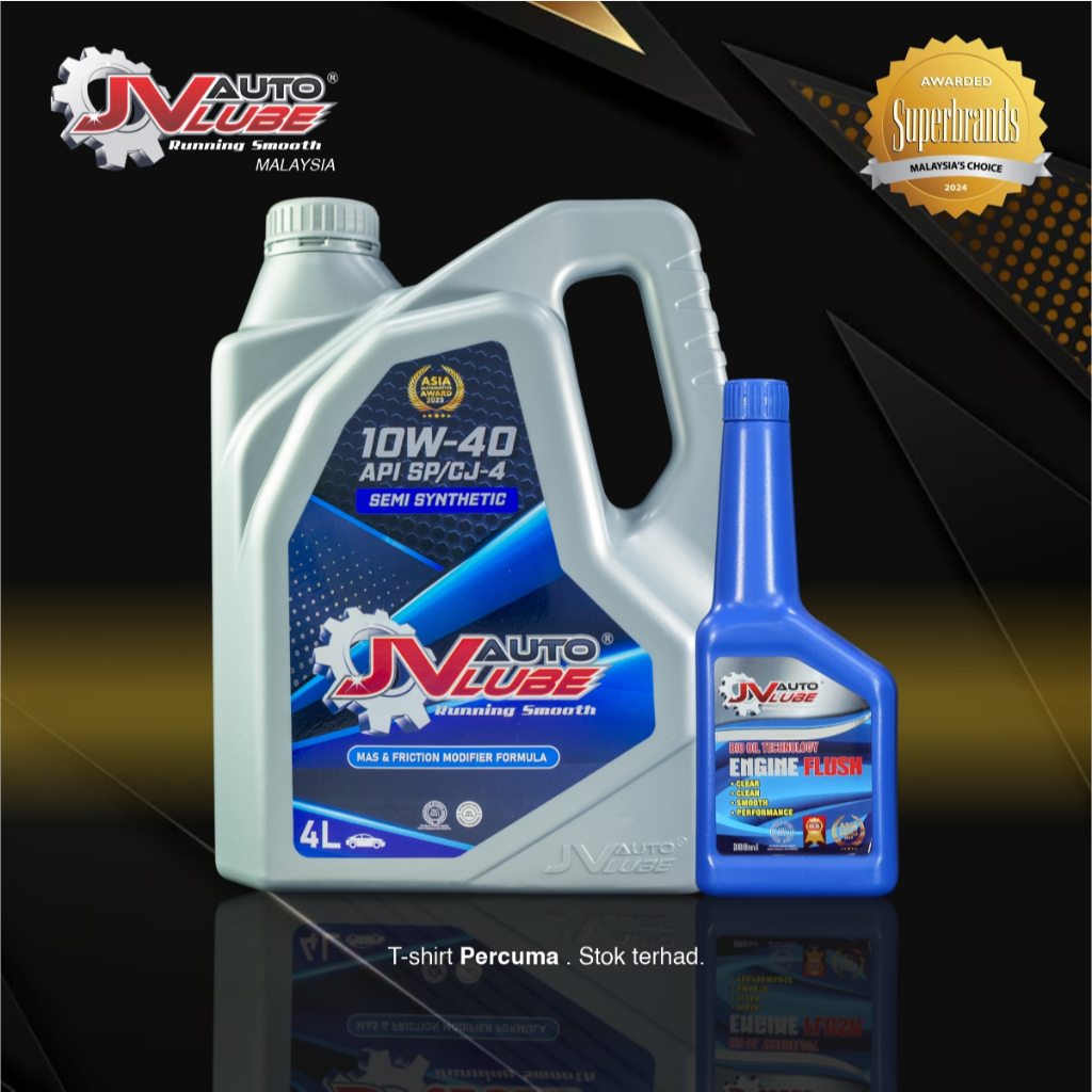 JV Auto Lube Set Engine Oil 10W-40 SP Semi Synthetic 8,000km(4L ...