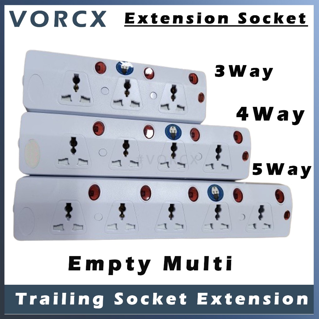 VX 670 Empty Multi Trailing Socket Extension | Shopee Malaysia