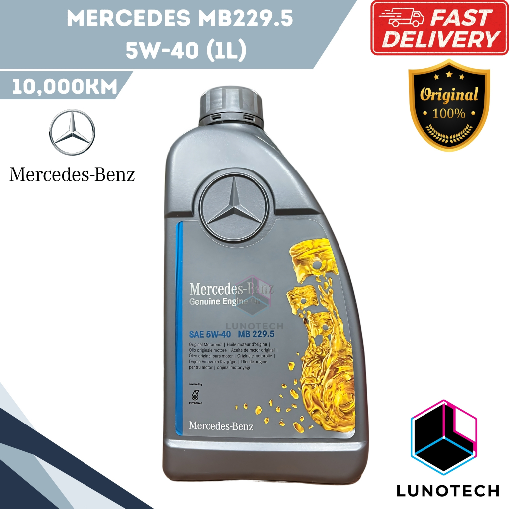 [ORIGINAL] MERCEDES BENZ MB229.5 5W40 Fully Synthetic Engine Oil ...