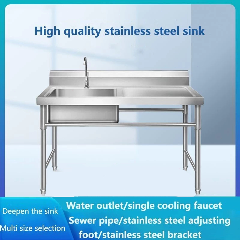 🔥Ready Stock🔥 stainless steel sink manual kitchen Sink with faucet Wash ...