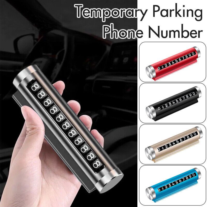 Car Temporary Parking Card Phone Number Display Holder Accessories ...
