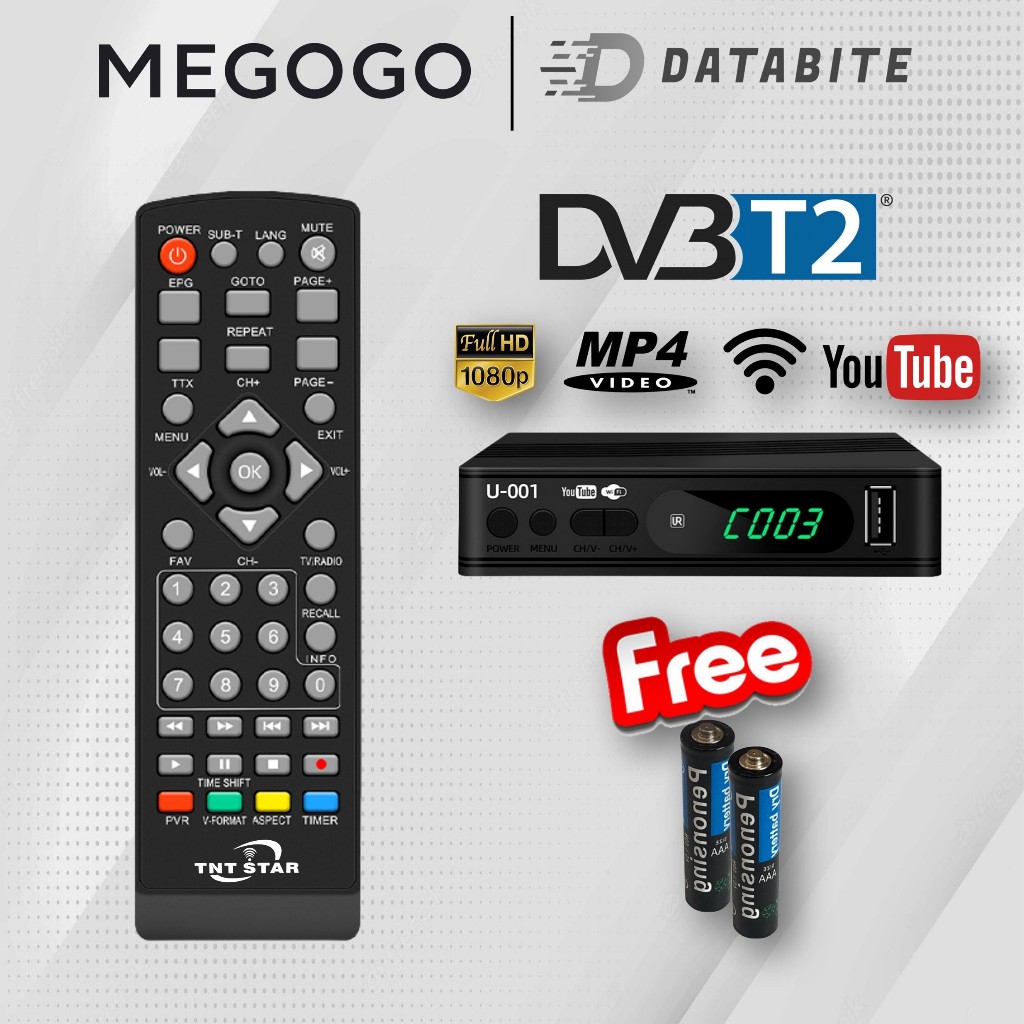 Megogo Controller DVB-T2 Tv Box Remote Control MYTV decoder dekoder DVB ...